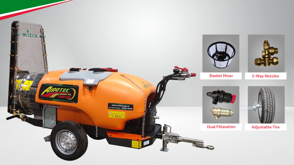 Tractor Operated Sprayer | Mitra Airotec Turbo 600